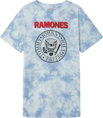 Springfield Damen Ramones T-Shirt, Kollektion Deine Schuld, Blau, M