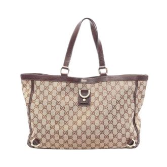 Gucci Pre-owned Abbey GG Canvas Tote Bag - - Pre-owned - Damen - Beige - ONE SIZE