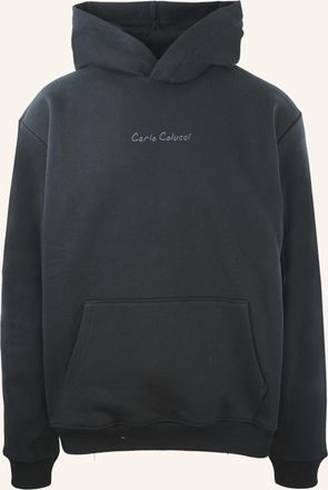 Carlo Colucci Carlo Colucci Oversize Hoodie - Human Canvas Framba schwarz