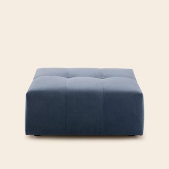 Madura Pouf Modulable Uberto Opal bleu de gris - BLEU