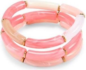 Au Printemps Paris Lot de 3 bracelets &eacute;lastiques