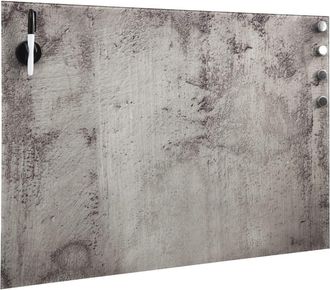 tidyard Magnettafel Wandmontage Magnettafel Magnetpinnwand Memoboard zum Beschriften Glas 50 x 30 cm