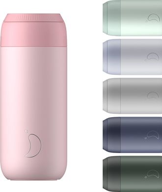 Chilly's Serie 2 Isolierter Kaffebecher - Doppelwandige Tasse mit Deckel - BPA-Freier Edelstahl - Blush Pink, 500ml