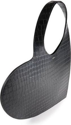 Coperni Sac &eacute;paule coeur peau de crocodile en cuir