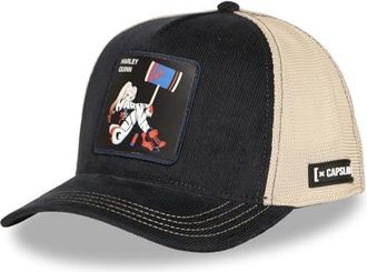 Capslab Casquette Homme & Femme, Casquette Trucker DC Comics, Ajustable par Snapback, Noir Taille TU