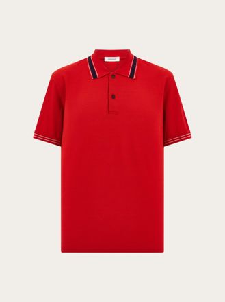 Ferragamo Herren Kurz&auml;rmliges Polohemd Rot