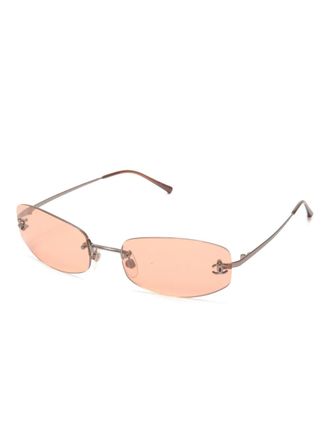 Chanel 2000s rahmenlose Sonnenbrille - Rosa