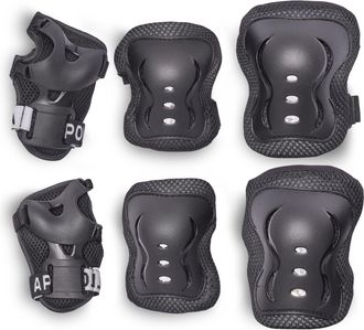 Apollo Schoner Set f&uuml;r Kinder, Knie und Ellenbogensch&uuml;tzer Kinder und f&uuml;r Handgelenk, Protektoren Kinder zum Inliner Skateboard BMX Radfahren, Inliner Schone