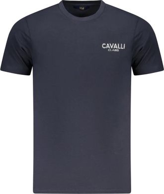 Cavalli Short Sleeve T-Shirt - - Tops - Herren - Blau - 2XL