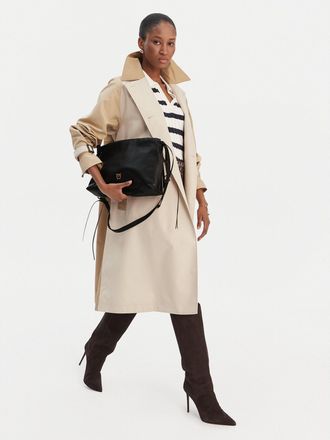 Pinko Handtasche PINKO Maxi Clutch+Tracolla SP Al 25-26 PLTT 105825 A0QO Schwarz