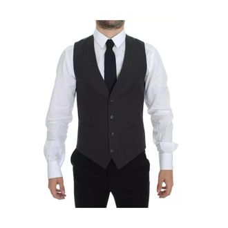 Dolce & Gabbana Homme, Costumes, Gris, Taille: S Single Breasted Vest