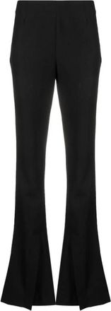 AMBUSH Ambush - Pantalon large en maille c&ocirc;tel&eacute;e - Femme - Pantalons - Noir - Taille: 36 FR