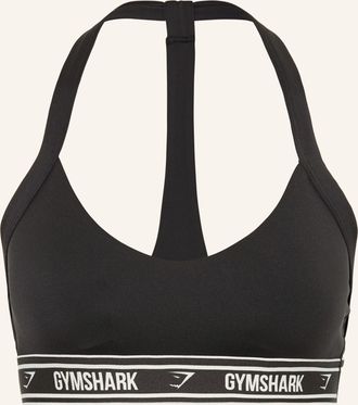Gymshark Gymshark Sport-Bh Light Support Halter Neck Logo schwarz