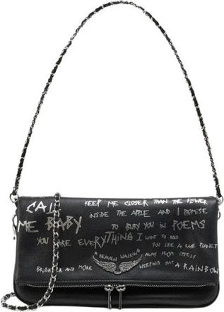 Zadig&Voltaire Sac Rocky II Graffiti - Femme - Sacs - Noir - Taille: ONE Size