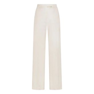 Seventy Lange Hose mit geradem Bein aus Baumwoll-Gabardine - - Trousers - Damen - Beige - S