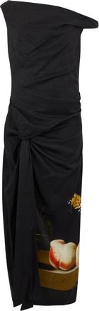 Dries Van Noten Langes Wickelkleid - - Dresses - Damen - Schwarzk - S