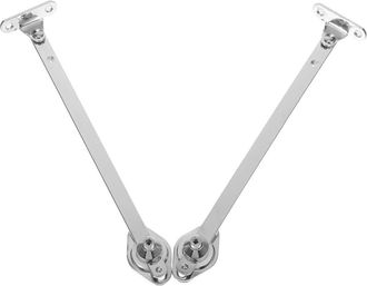 Garneck 2 Stück Schrankstützstreben aus Rostfreiem Stahl Robuste Klappstützhilfen mit Hydraulischem Mechanismus Schwenkbare Scharniere Sanftes Schließen für K