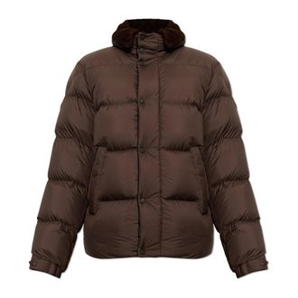 Moncler Drisfall Kurze Daunenjacke - - Jackets - Herren - Braun - 3XL