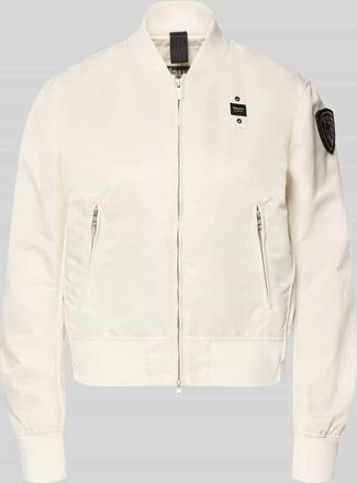 Blauer Bomberjacke mit Rei&szlig;verschlusstaschen Modell LAURIE