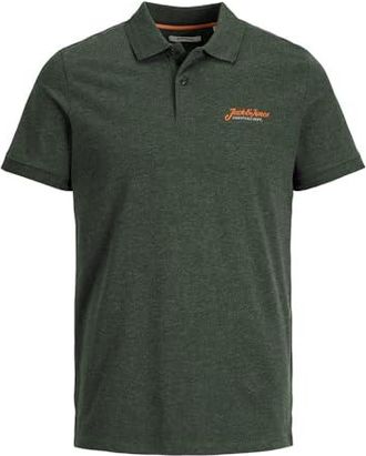 Jack & Jones Jjerik Polo SS, Vert Kombu-Détails : mélange, M Hommes