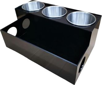 Generic Hair Tool Organizer - Acrylic Styling Station, Bathroom Countertop Rack for Dryers, Curlers, Brushes, Combs, Clips, Vanity Setup Stand for Salon Beaut