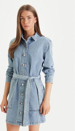 Calvin Klein Jeans Jeanskleid LV047F671G Blau Regular Fit