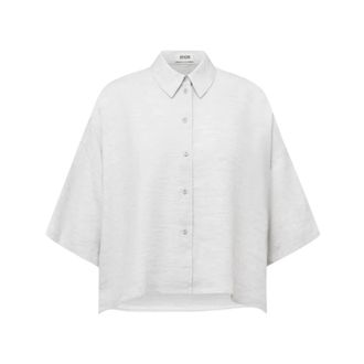 Drykorn Femme, Blouses et Chemises, Gris, Taille: 38 FR Yarika 10