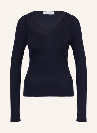 Rich & Royal Longsleeve Mit Spitze blau