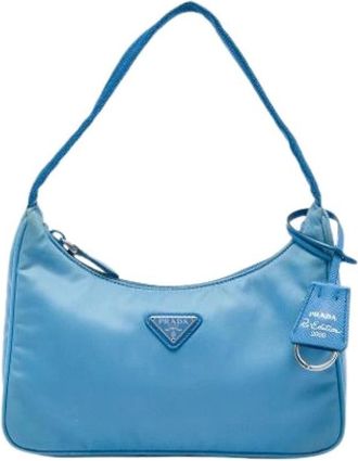 Prada Sac Mini Pre-owned - Femme - Pre-owned - Bleu - Taille: ONE Size