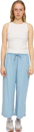 Mazine Wide Leg Denim Pants W Belt Lenzing(TM) Tencel(TM) - Damen Webhose, Größe:M, Farbe:Light Blue wash