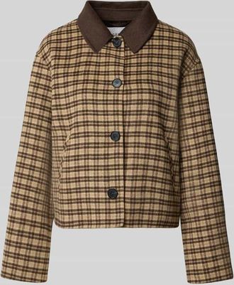 Comma Regular Fit Jacke aus Woll-Mix mit Viskose-Anteil