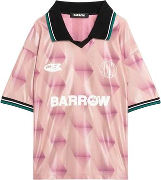 Barrow Barrow, unisex, Tops, Rose, Taille: S Triacetate T-Shirt