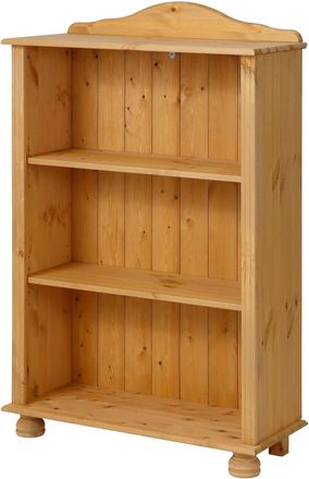 LOFT Bücherregal Landhaus Regal Kiefer Massivholz klein Standregal 3 Fächer Wohnzimmer Büro 77 x 30 x 116 cm