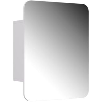 Vicco Badspiegelschrank Zino, Wei&szlig;, 65 x 50 cm mit Regalen, Vicco