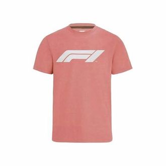 Puma Formule 1 Essentials T-Shirt à Grand Logo Homme - Rose - Taille : S