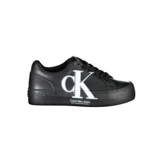 Calvin Klein Femme, Chaussures, Noir, Taille: 41 EU Leather Baskets