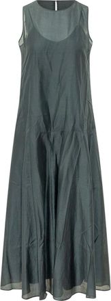 Calvin Klein Femme, Robes, Bleu, Taille: 36 FR Voile Maxi Dress