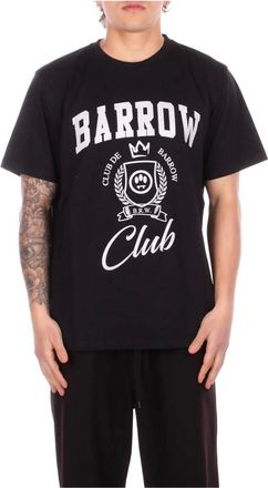 Barrow Barrow, Homme, Tops, Noir, Taille: M Logo Front T-shirt