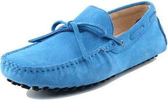 Minitoo Homme Confort Bleu Clair Suede Chaussures de Conduite Mocassin Loafers YY2081 EU 42