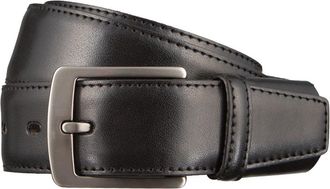 Lloyd Mens Belts Gürtel Herrengürtel Ledergürtel Schwarz 6588, Farbe:Schwarz, Länge:145 cm