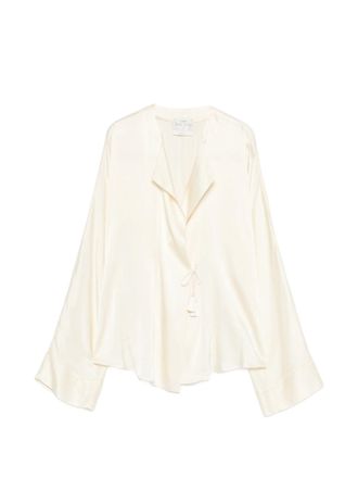 Forte_Forte Strong Strong Chemise Crois&eacute;e Satin Soie Stretch Brillant