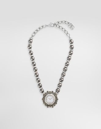 Dolce & Gabbana Uhrenkette - Mann Bijoux Silber Metall Pz
