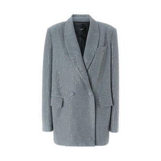 Pinko Pinko, Femme, Vestes, Vert, Taille: 34 FR Blazer Multicolore &Eacute;l&eacute;gant Confortable &Eacute;l&eacute;gant D&eacute;claration