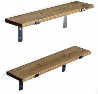 Asir Group LLC Asir Group Llc - Etagère murale en sapin et métal Made