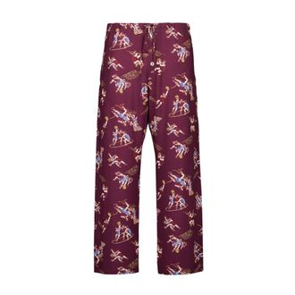 Bode Layup Bedruckte Pyjamahose - - Nightwear & Lounge - Herren - Rot - M