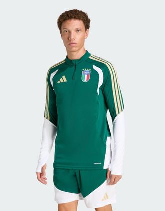 adidas adidas Performance - Italie 26 Tiro - Maillot dentra&icirc;nement - Vert universitaire