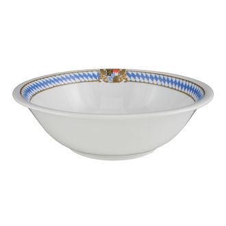 SELTMANN WEIDEN 001.452591 Compact Bayern Sch&uuml;ssel Rund, Porzellan, Blau/Wei&szlig;/Gelb/Rot