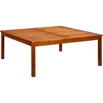 vidaXL Vidaxl - Table basse de jardin 110x110x45 cm Bois solide dacacia