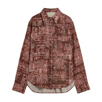 A Paper Kid Leinenmischhemd mit Allover-Bandana-Print - - Blouses & Shirts - Damen - Braun - S
