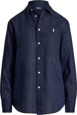 Polo Ralph Lauren Femme, Blouses et Chemises, Bleu, Taille: 36 FR 17/1 PD Linen Shirt